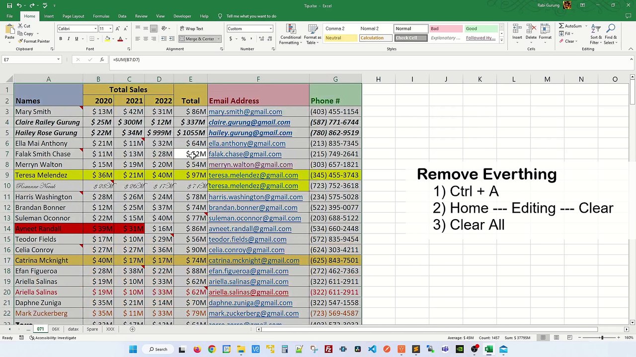 Deleting All Formatting - Excel Tips and Tricks - video Dailymotion