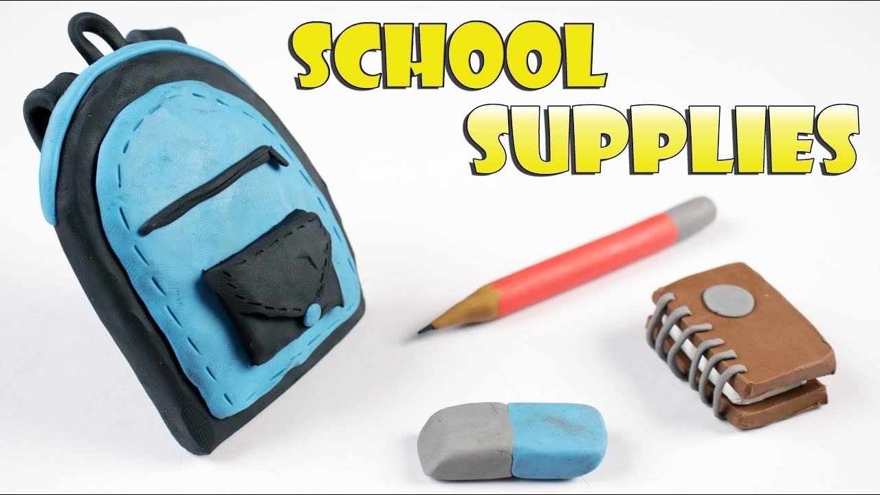 Make Play Doh School Supplies in Easy Steps | Fun Kids Craft Tutorial ...