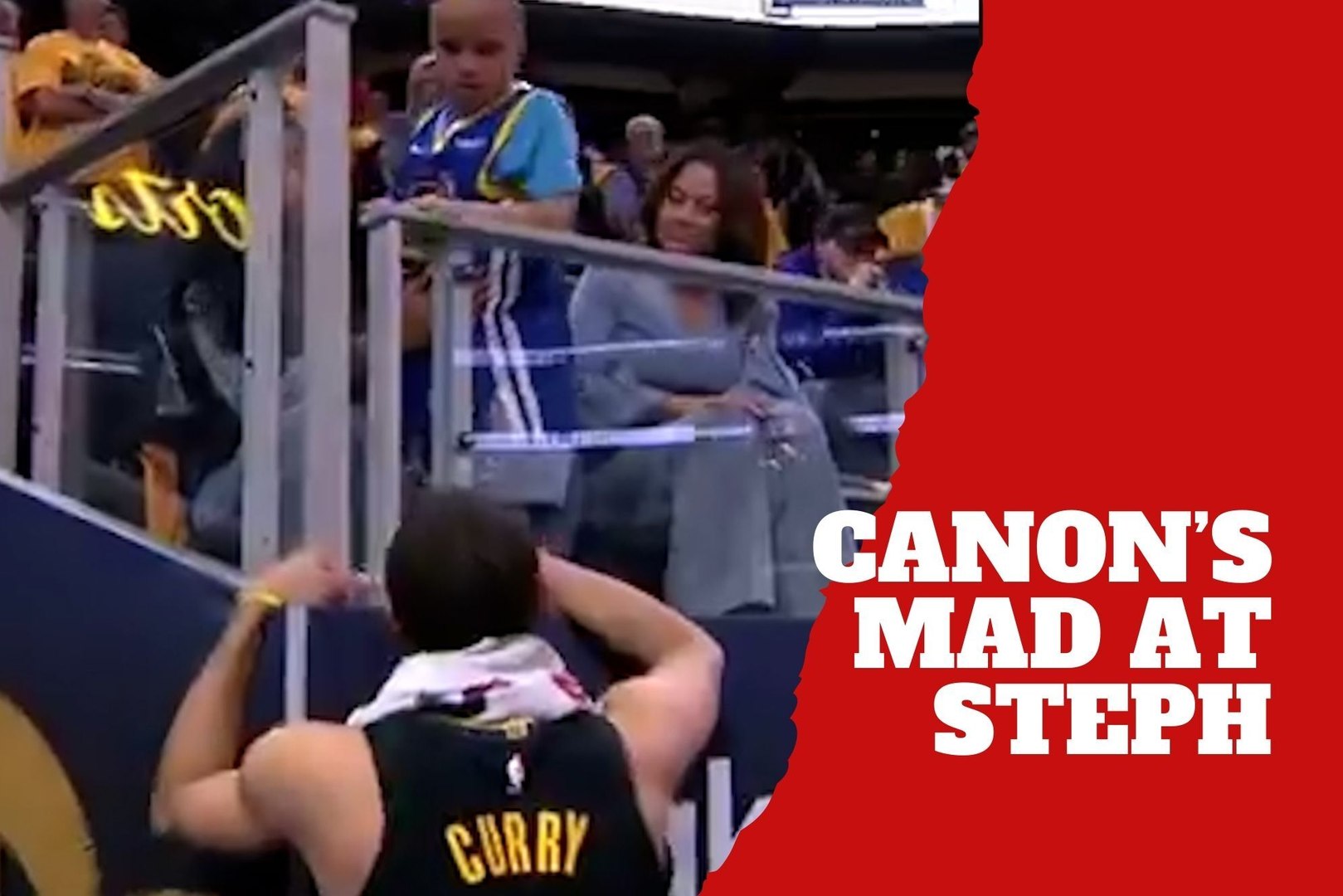 That hurts! Canon Curry would not look at Steph Curry after the ...