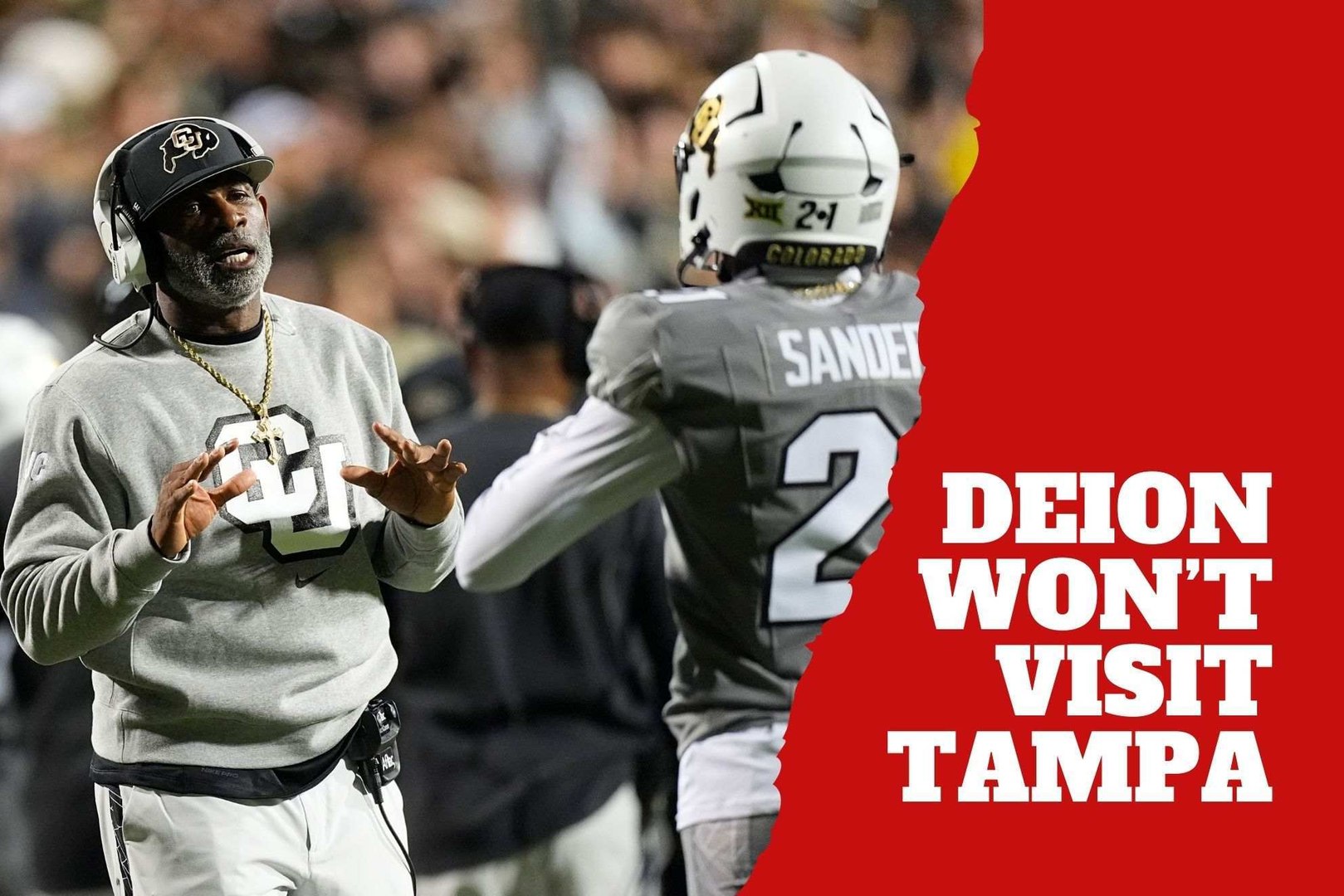 Not welcome! Shilo Sanders would not take Deion Sanders to Tampa and he ...