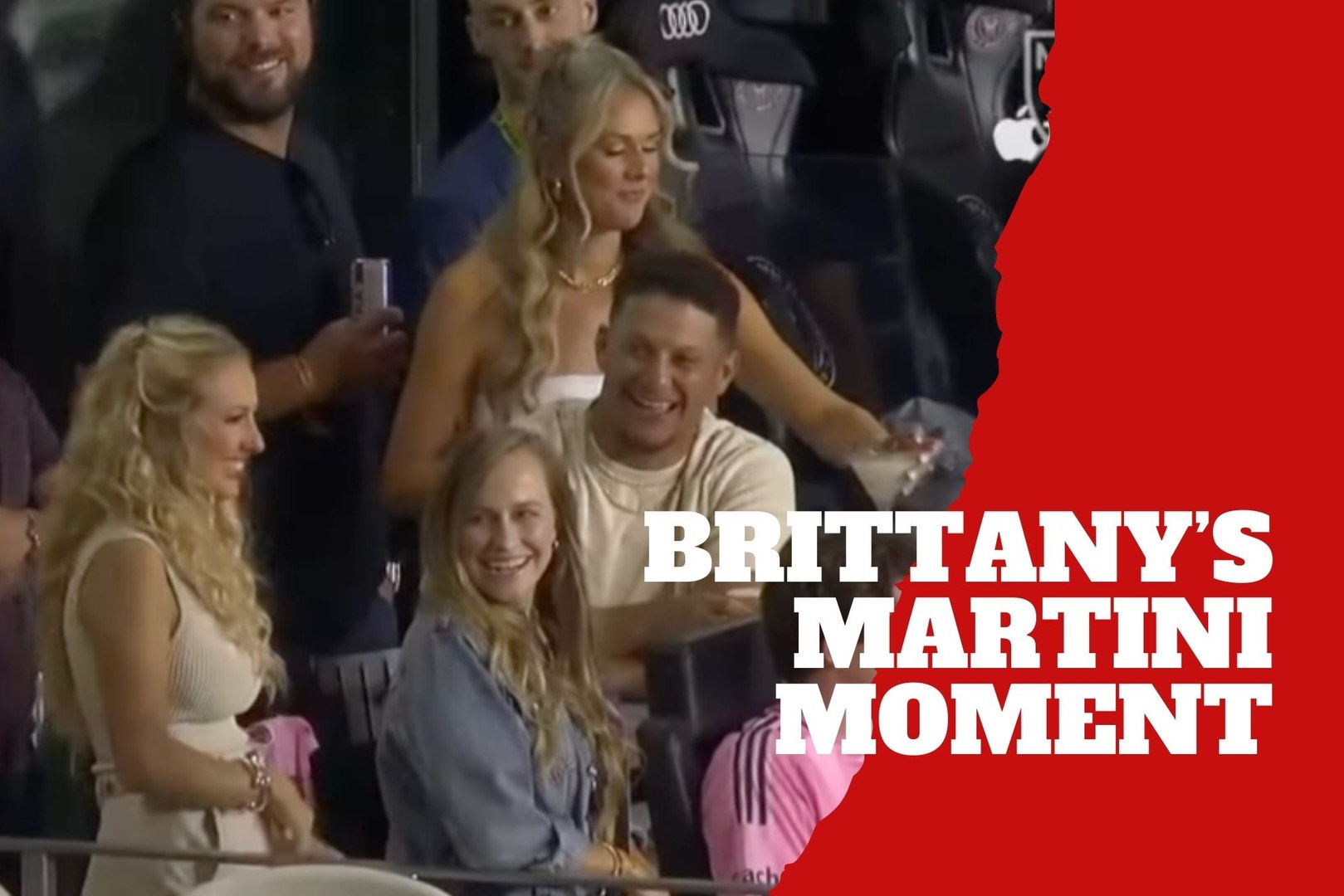 Patrick Mahomes and Odell share a moment as Brittany?s martini grabs attention during Messi?s ...