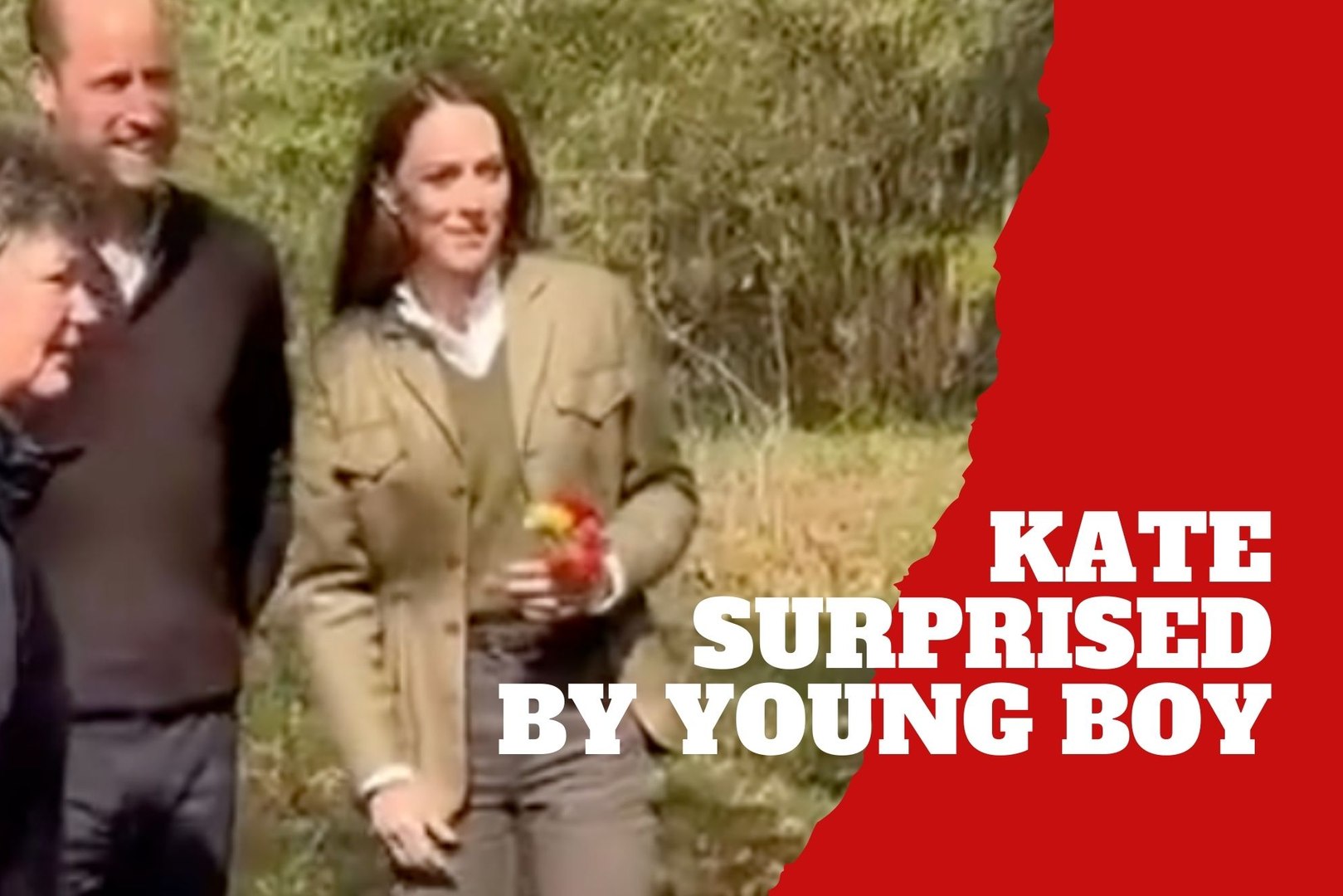 Kate Middleton surprised by young boy who delivers gift then runs off ...