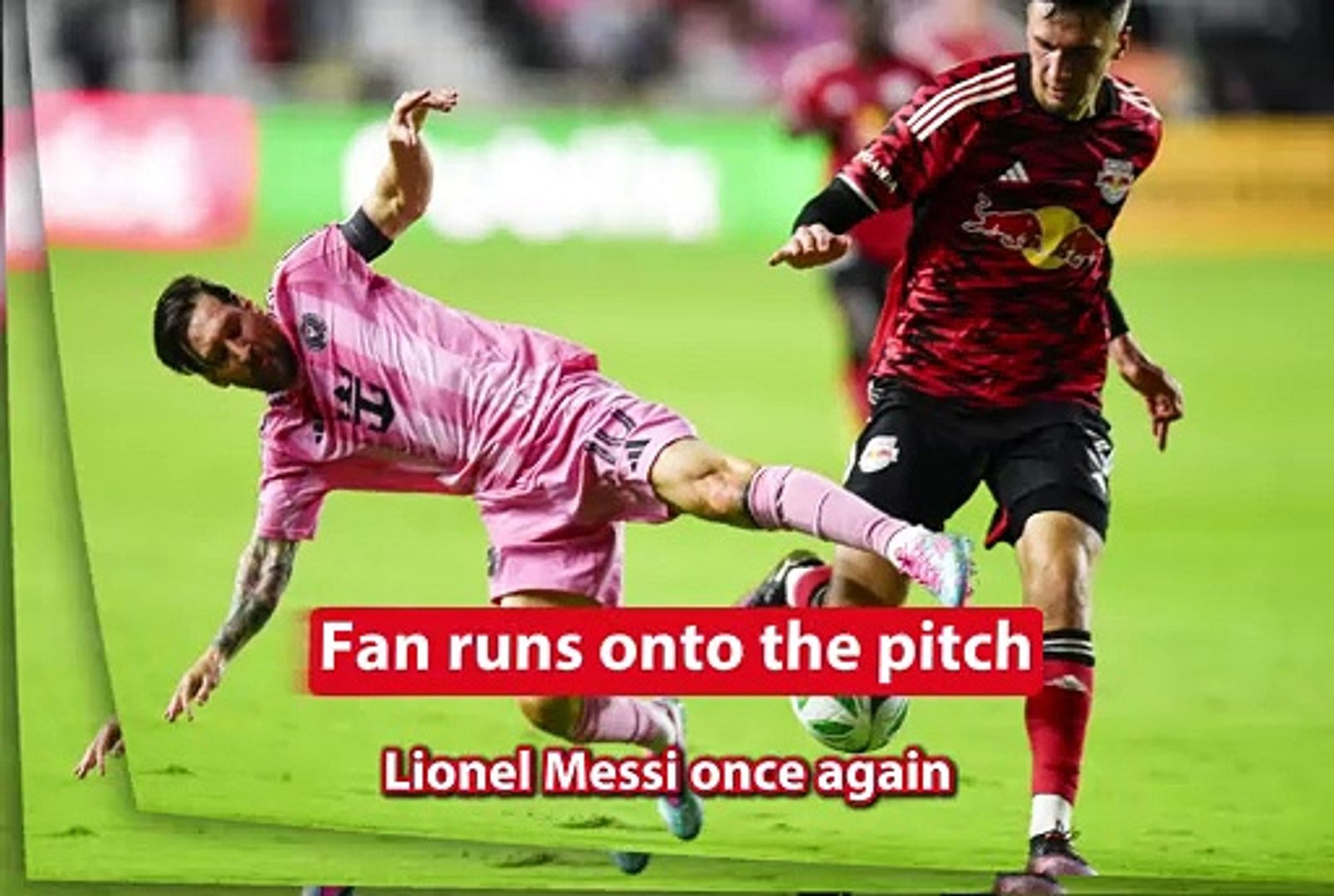Messi stops security to protect pitch invader and even lets him take a ...
