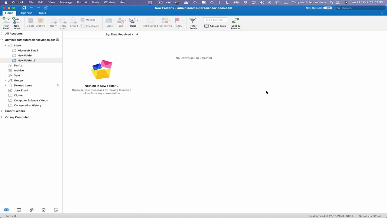 How to RE-FACTOR a Folder On Microsoft Outlook Using a Mac / Desktop Computer - Basic Tutorial ...
