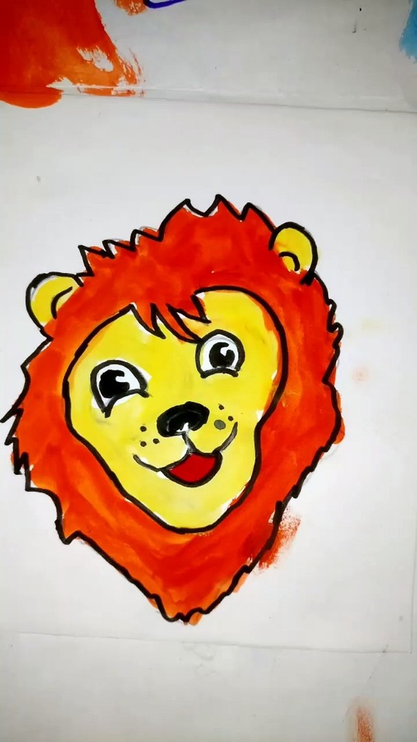How To Draw A Lion Face For Kids How To Draw Lion Face & Head Step By