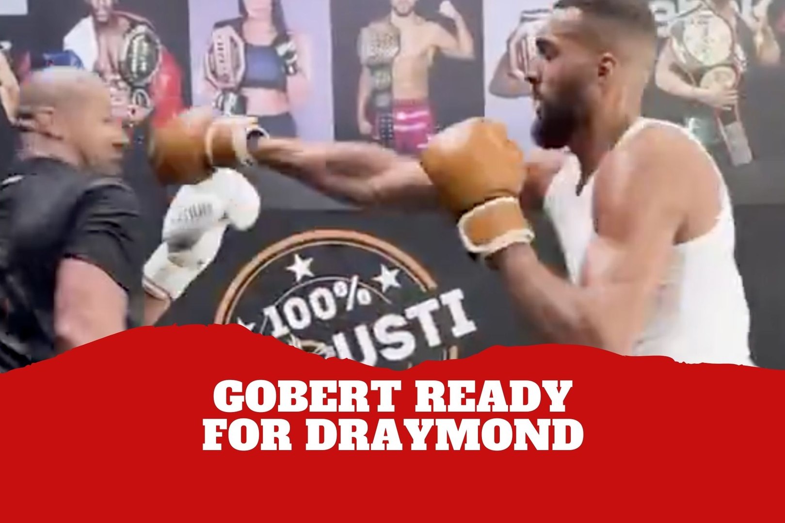 Down for action! Rudy Gobert gets ready to fight Draymond Green in ...
