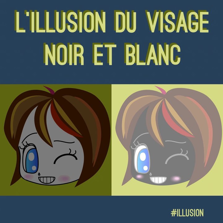 Ces deux visages ont la même couleur ! Une illusion d'optique d ...