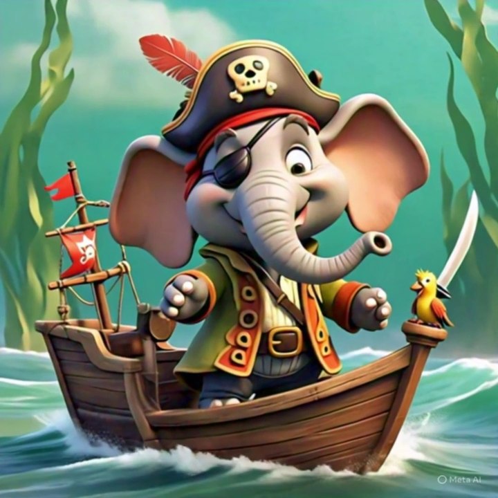 Superhero Elephant in a Cape | Wizard Elephant with a Magic Wand ...