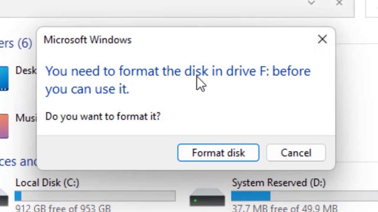 How Do i Fix You Need to Format The Disk in Drive Before You Can Use it - video Dailymotion