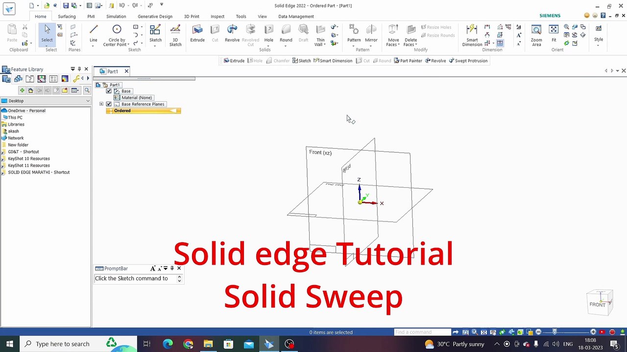 28. solid edge solid sweep - video Dailymotion