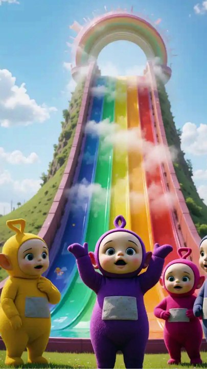 Teletubbies and the Rainbow Slide ENGLISH VERSION ⁨@smilentales ...