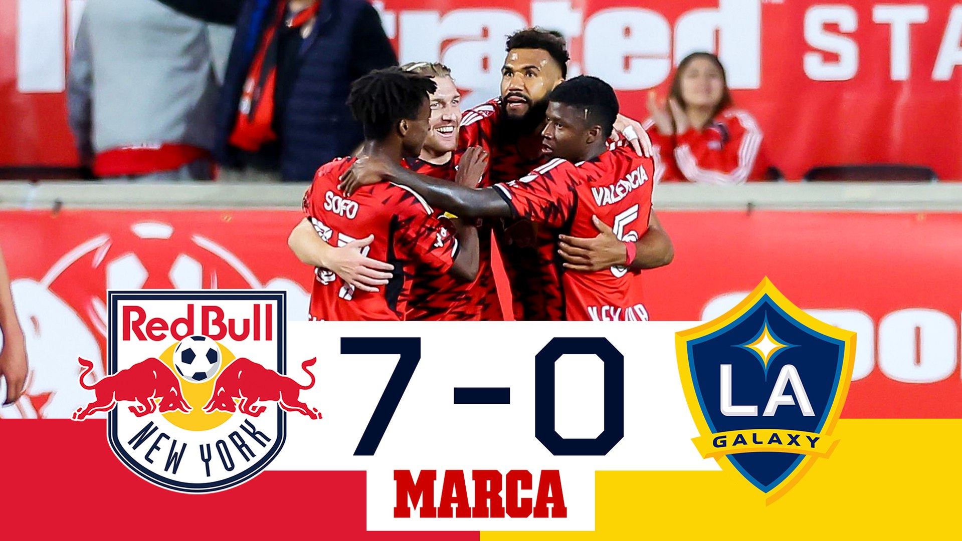 The champion fails to wake up | NY Red Bulls 7-0 LA Galaxy | Highlights and goals | MLS - MARCA ...