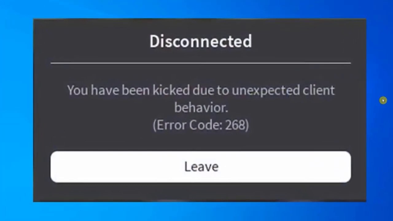 How Do i fix Roblox error 268 unexpected client behavior - video ...