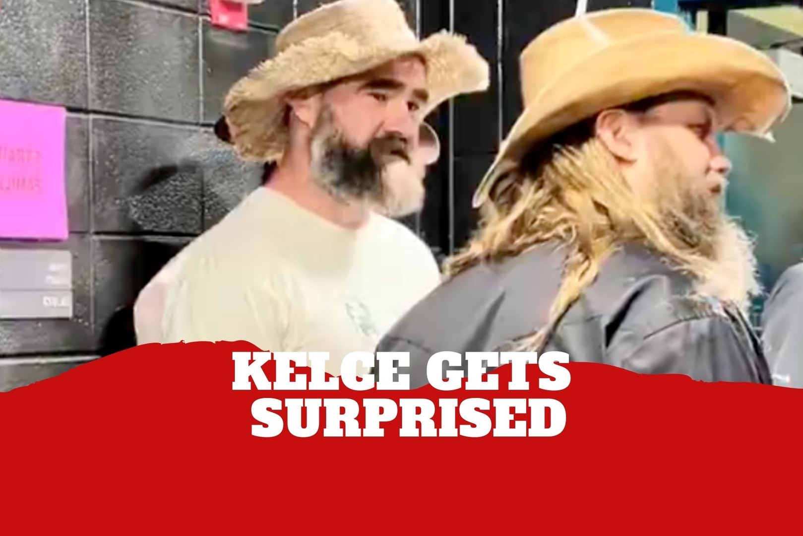 They were shocked! Jason Kelce and Chris Stapleton hear an Eagles' star ...
