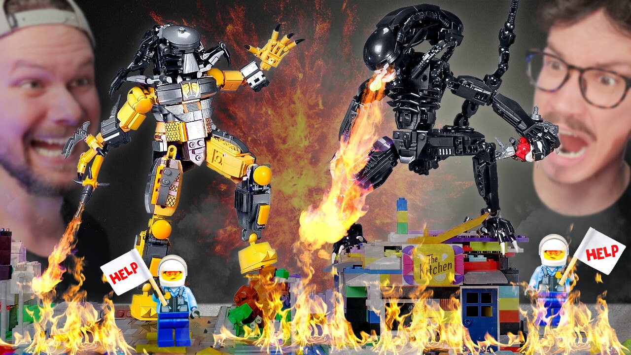 We Built an EVIL LEGO Transformer to DESTROY LEGO CITY! 💀🔥 WHO WILL ...