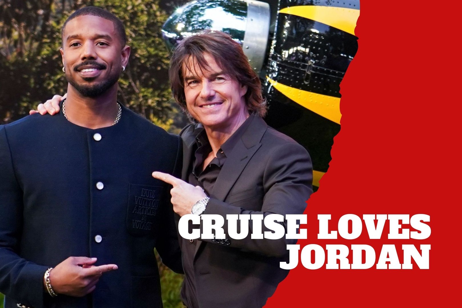 Tom Cruise won?t let go of Michael B. Jordan during the premiere of the ...