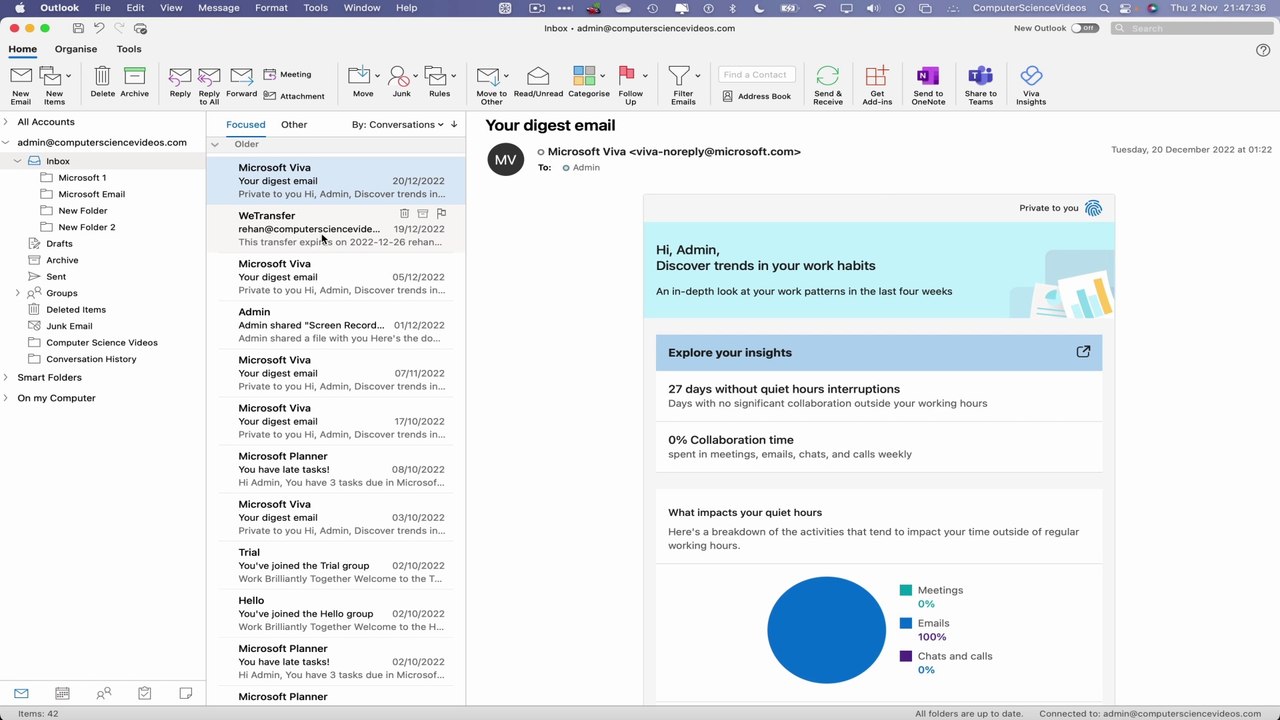 How to RECOVER a Deleted Email on Microsoft Outlook Using a Mac Computer - Basic Tutorial | New ...