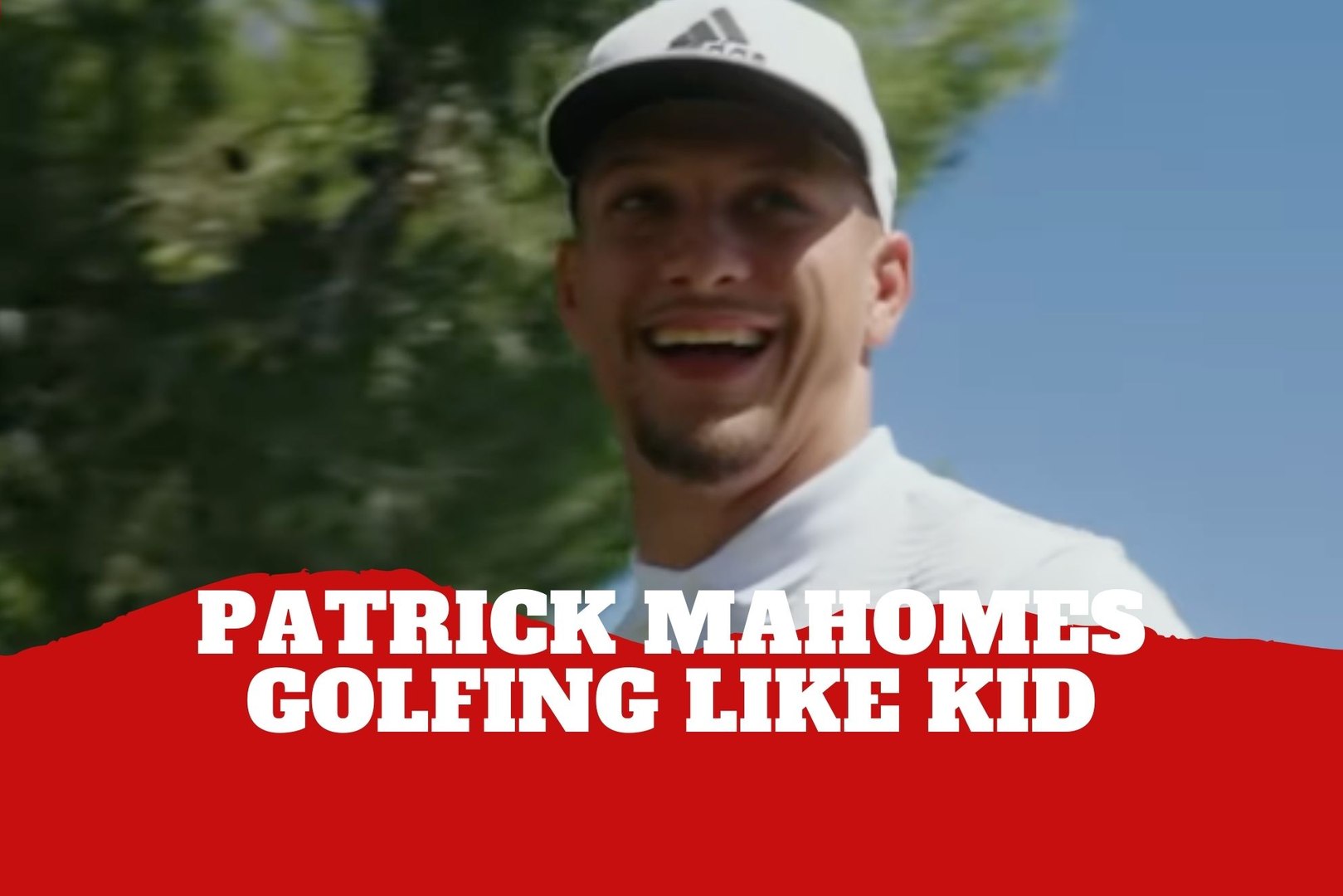 Patrick Mahomes looks like a kid playing golf and spending time with ...