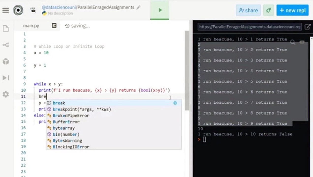 Lecture 58: Python has keywords as Continue Break Pass - video Dailymotion