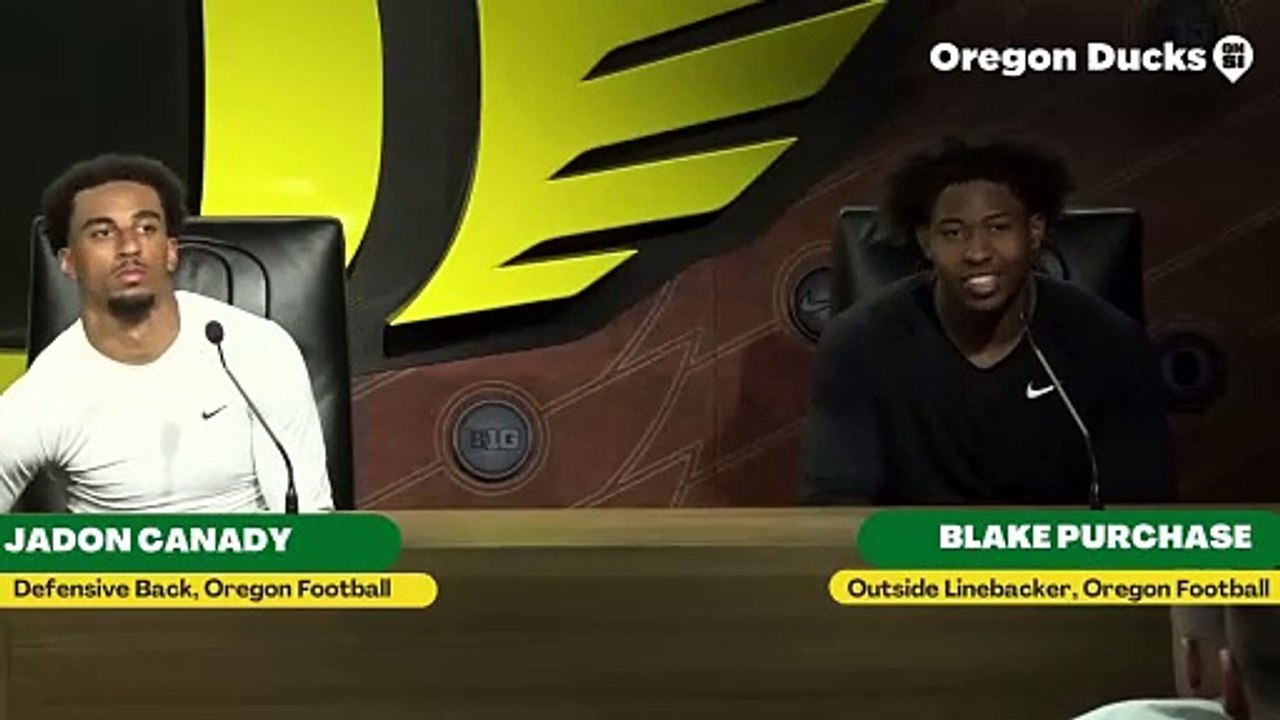 Oregon Ducks' Blake Purchase and Jadon Canady Discuss Oregon's Spring ...