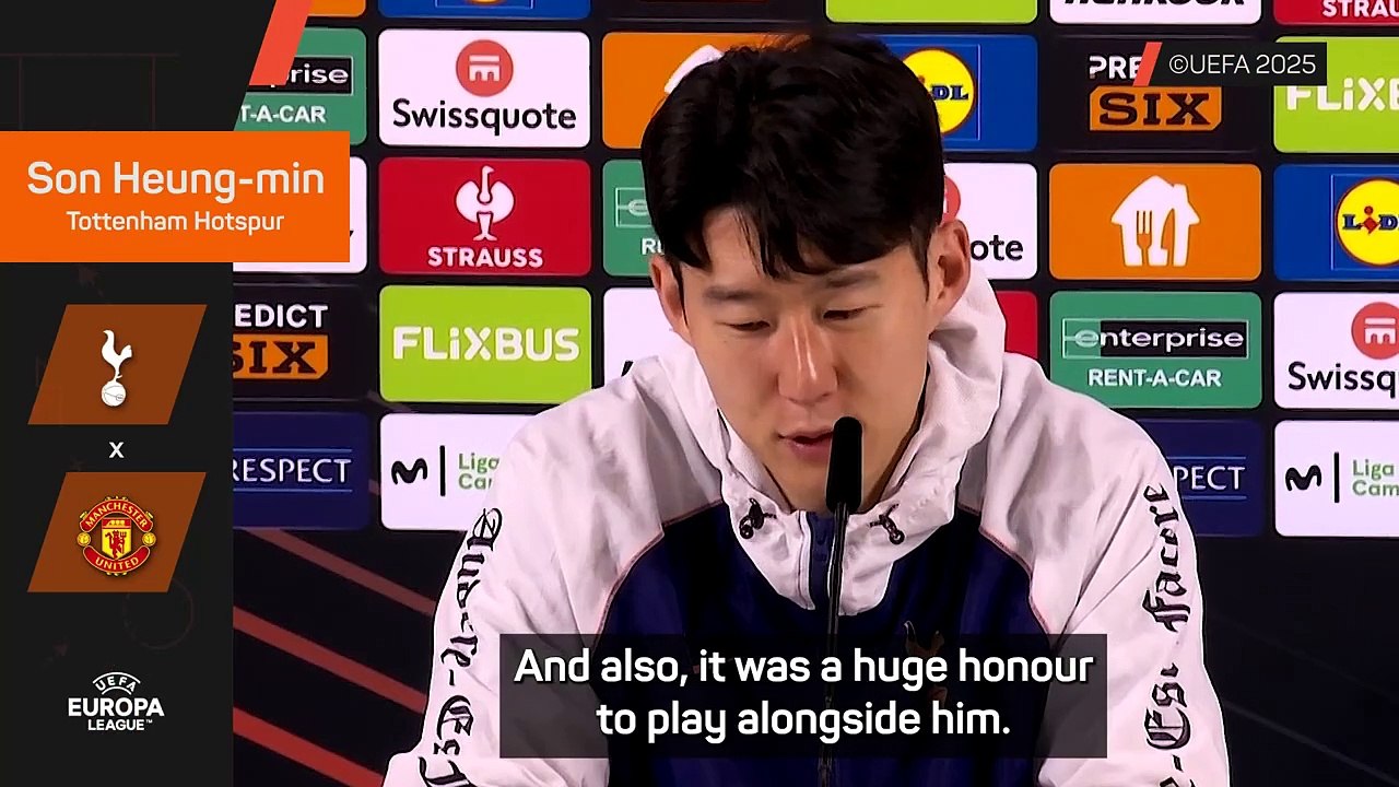Harry Kane will be Spurs' 'biggest fan' at UEL final - Son - video Dailymotion