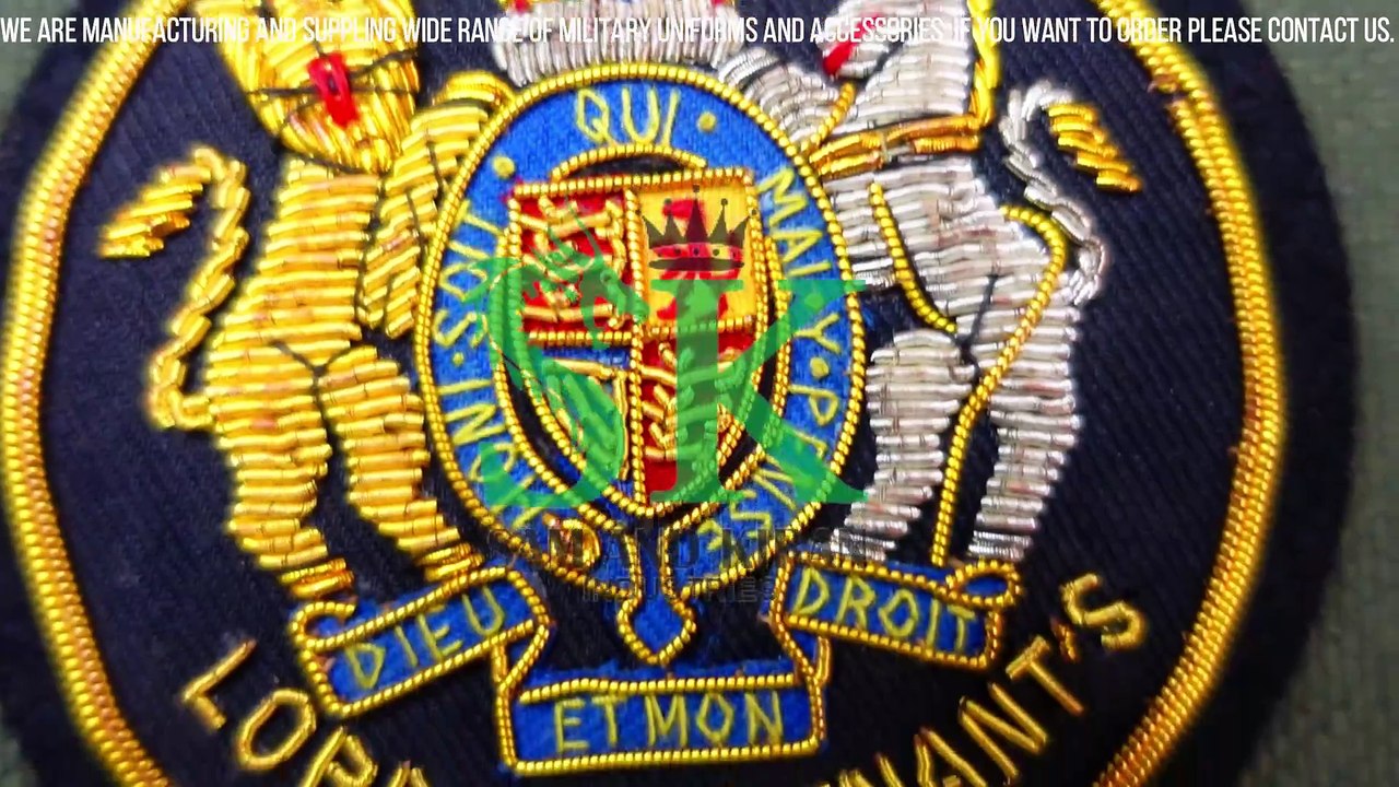 High Quality Lord Lieutenant Badges, Custom Handmade Badge, Embroidery ...