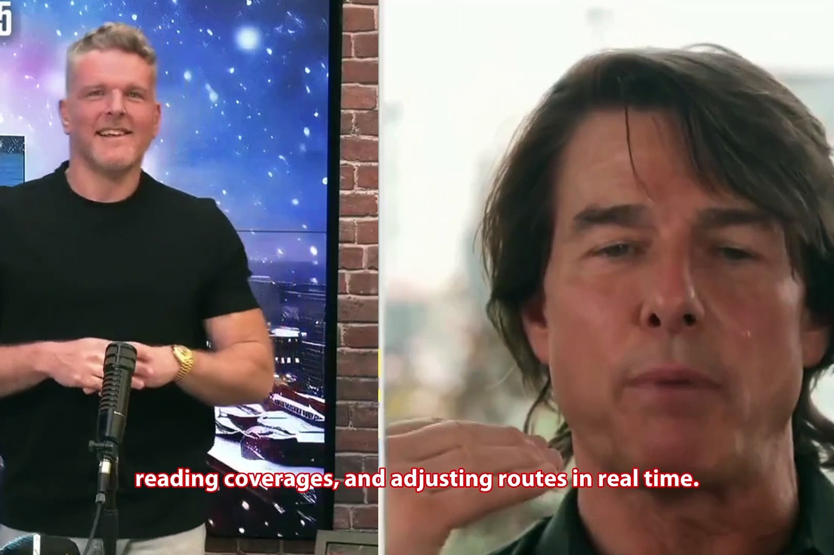 Tom Cruise confirms to Pat McAfee that he has a quarterback mindset for ...