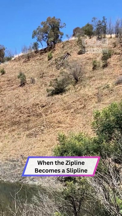 Zip Line FAIL Turns Into the Luckiest Fall You'll Ever See! - video ...