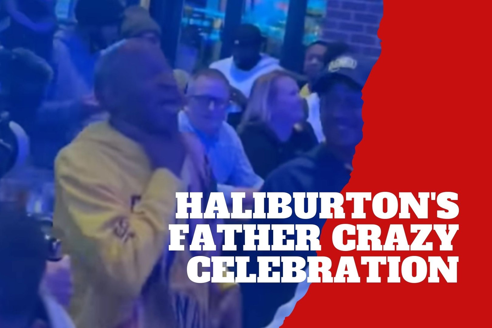 Tyrese Haliburton's father spotted celebrating Pacers' win at a bar after NBA ban stirs ...