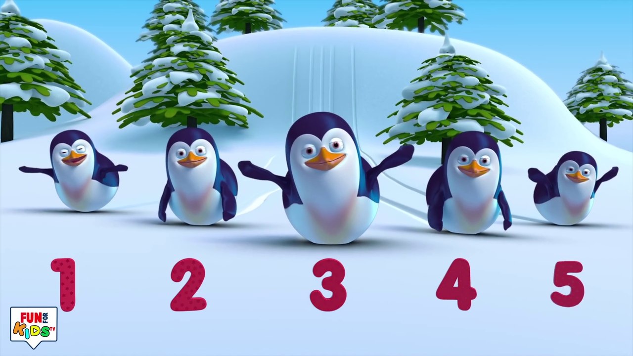 Five Little Penguins Song + More Funny Cute 3D Baby Penguin Songs ...