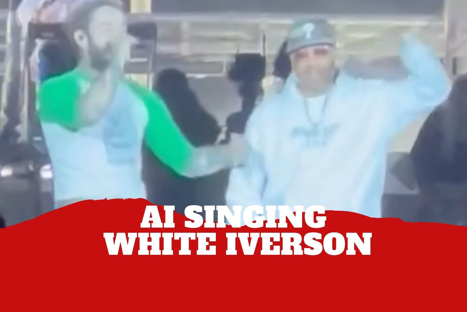 Post Malone brings up to the stage Allen Iverson to share a special ...