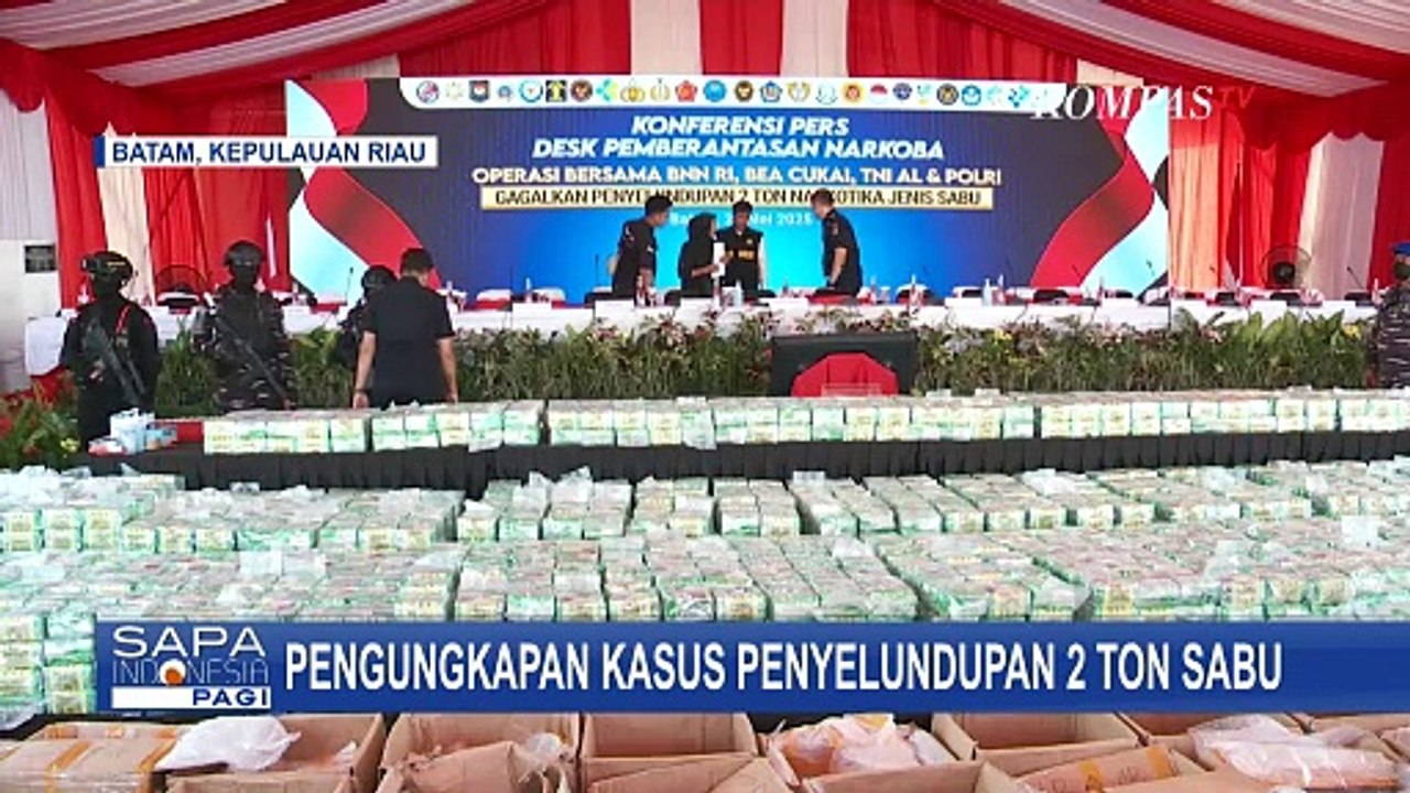 Begini Penampakan 2 Ton Sabu di Kepri, BNN: Operasi Ini Terbesar ...