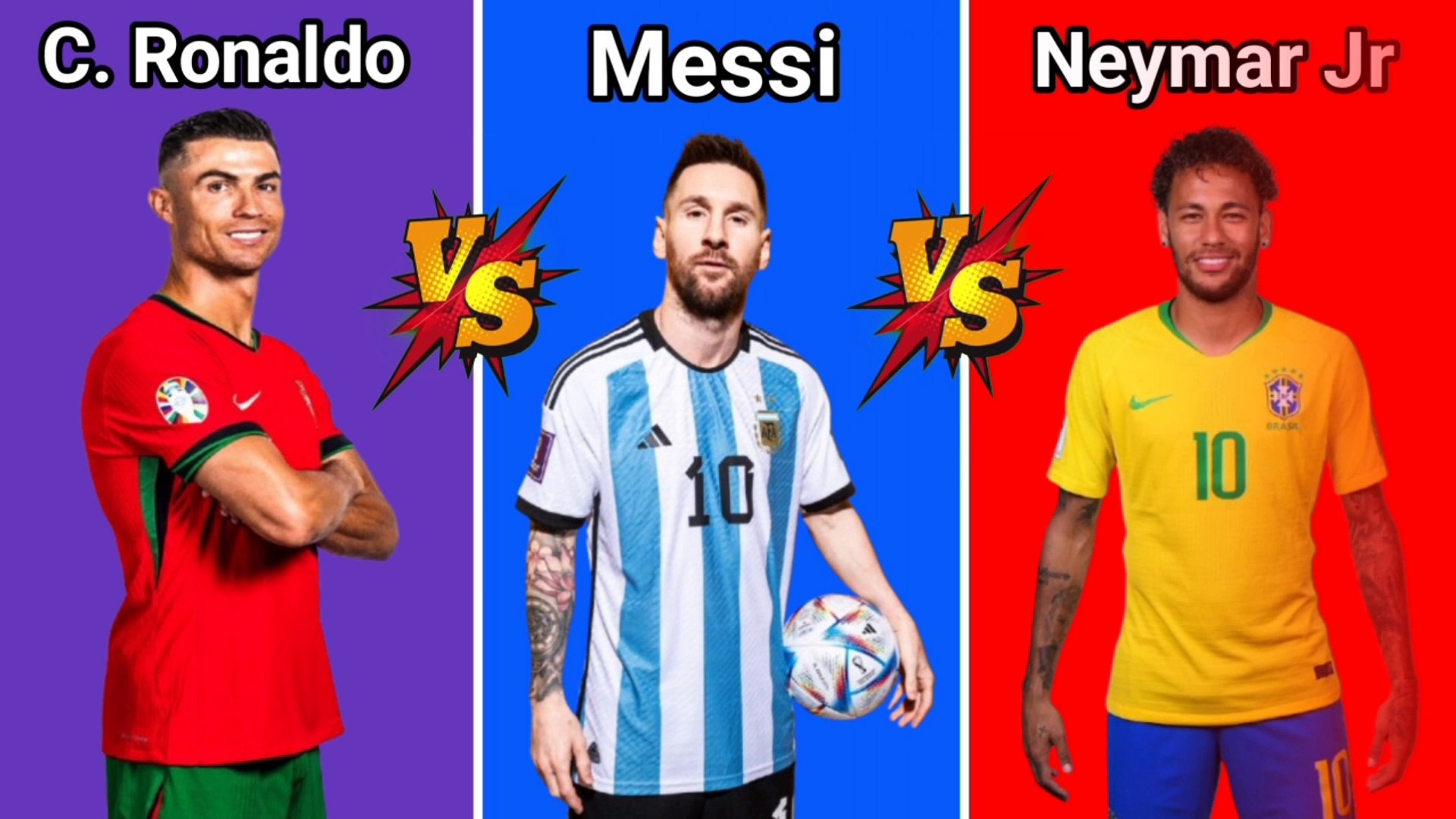 Neymar Vs Messi Vs C