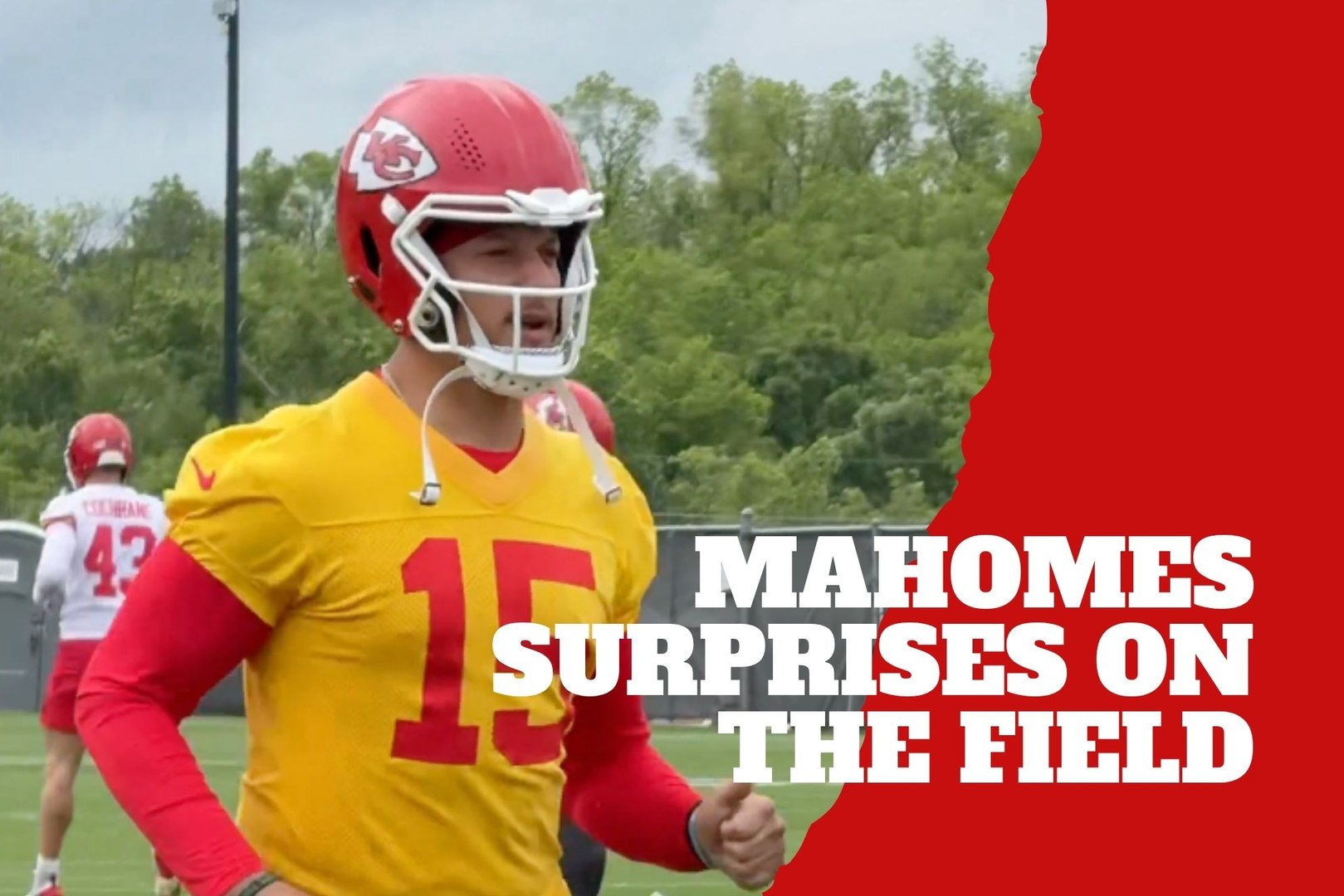 Patrick Mahomes acts in a way that surprises his teammates on the field ...