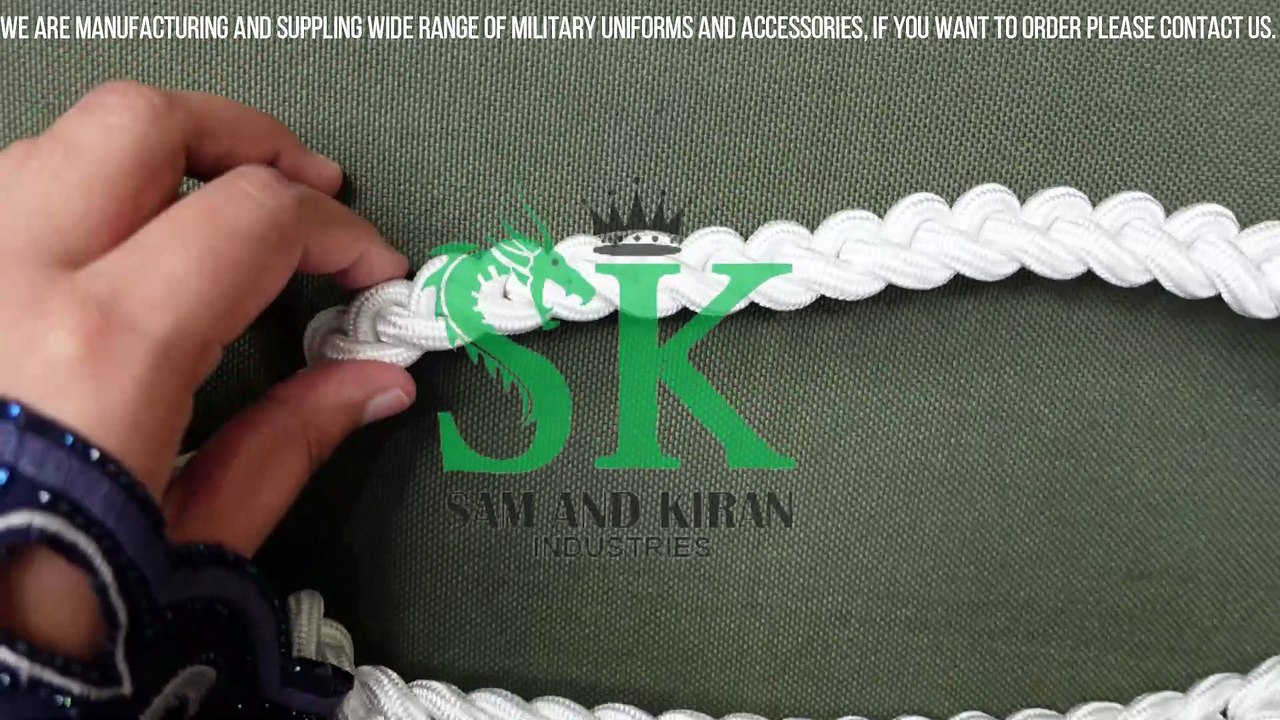 Customized Whistle Cord on Uniform Lanyards, White Silk Nylon Sports ...