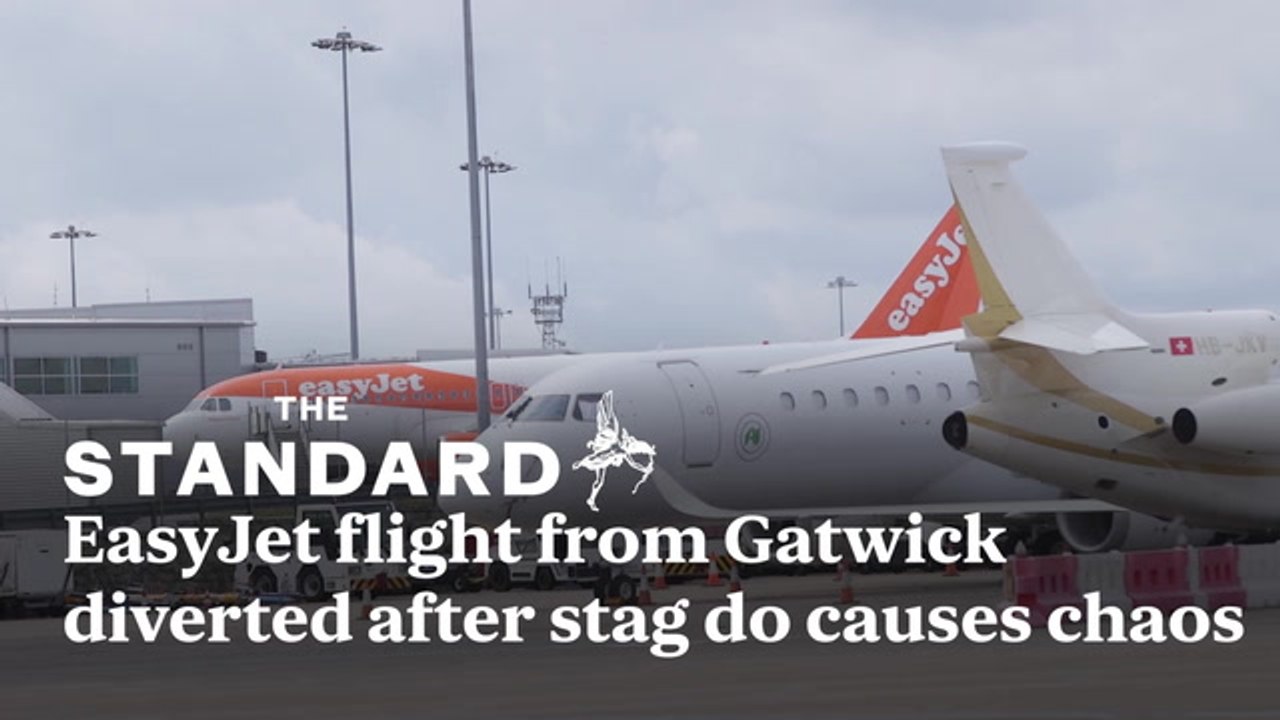 EasyJet flight from Gatwick diverted after stag do causes chaos - video ...