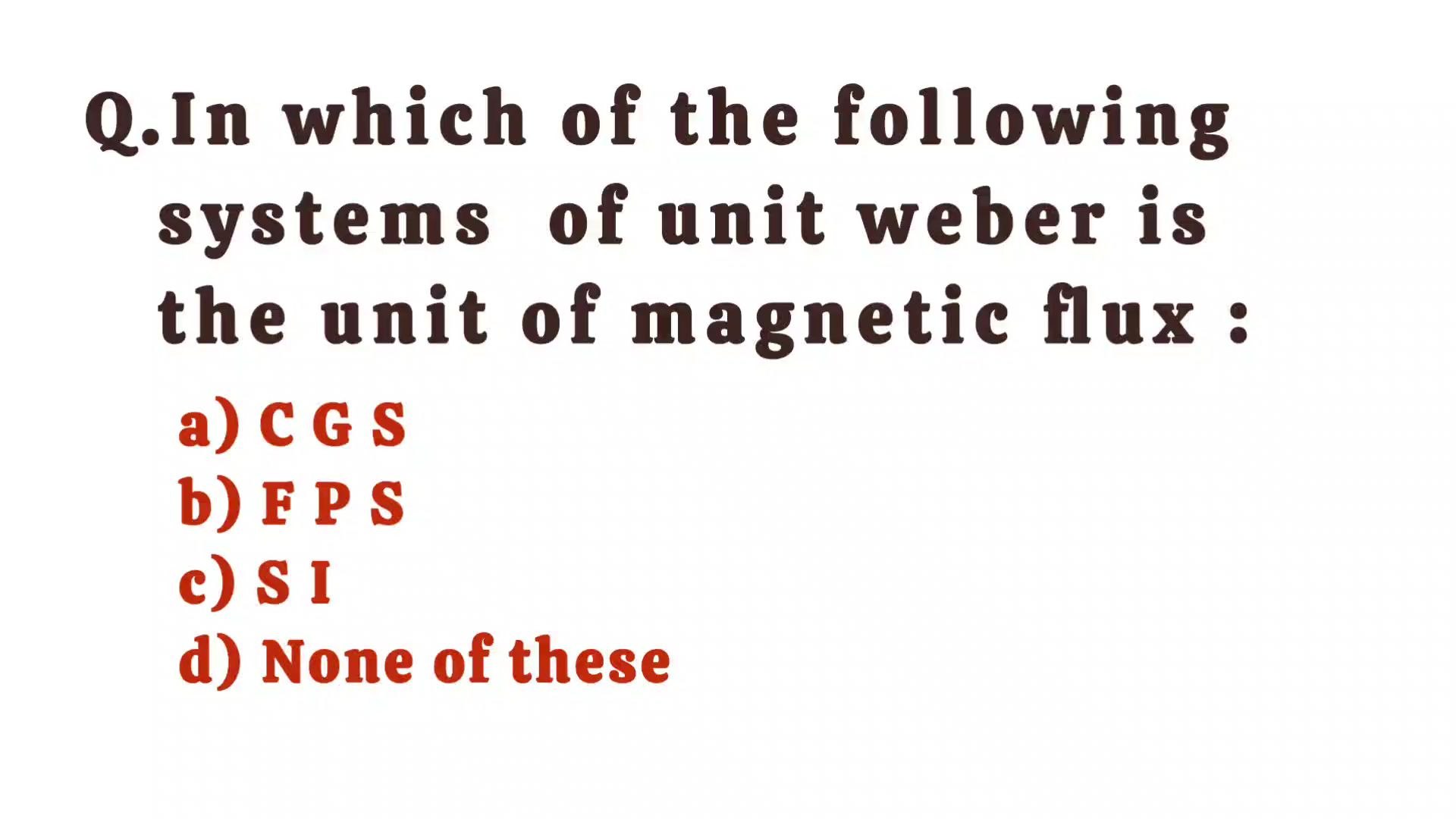 Magnetic Flux Unit