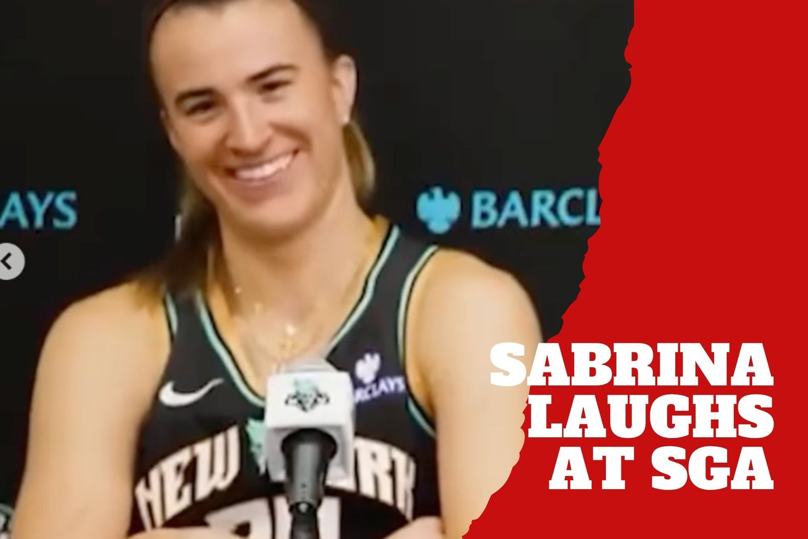 Sabrina Ionescu sends a message to NBA MVP Shai Gilgeous-Alexander, the ...