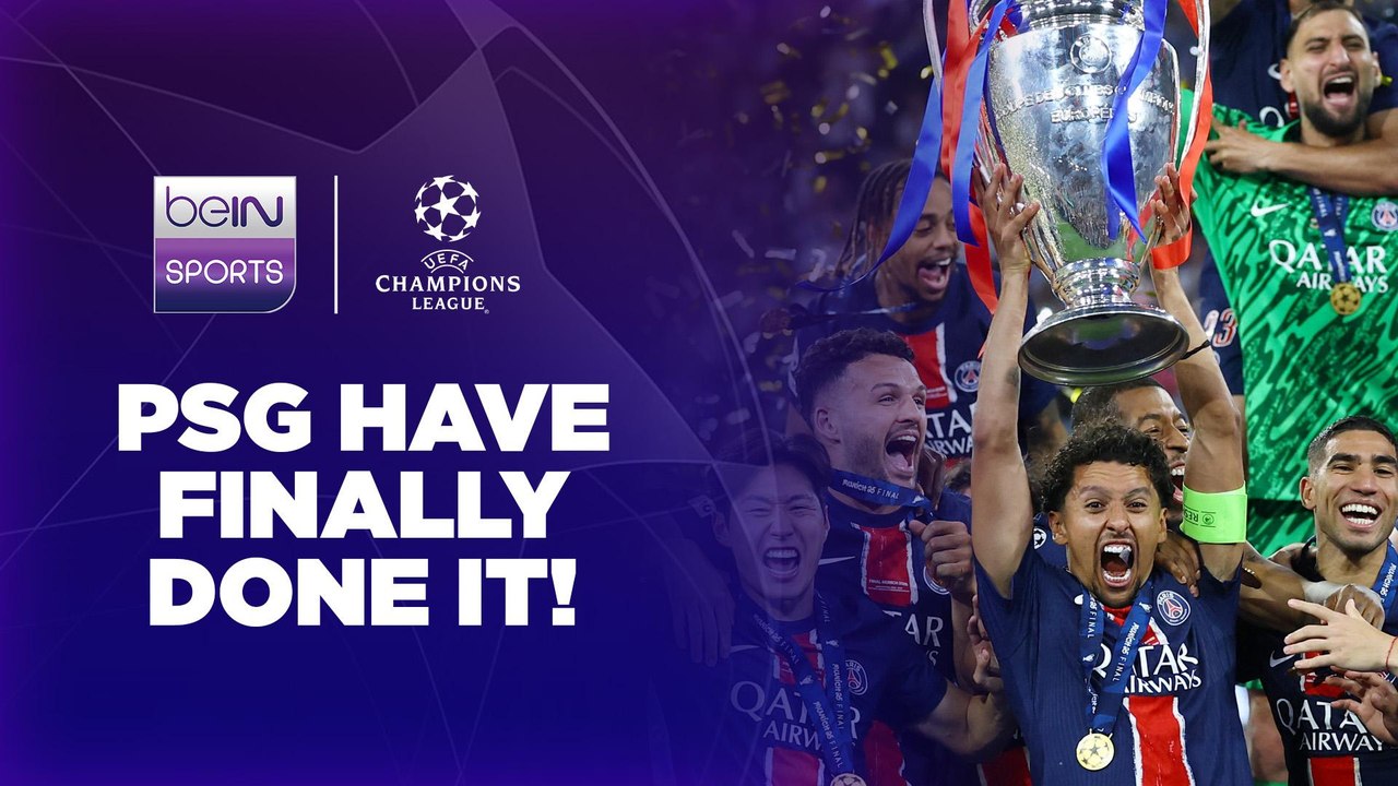 PSG lift the Champions League trophy for the first time ever! | UCL 24/ ...