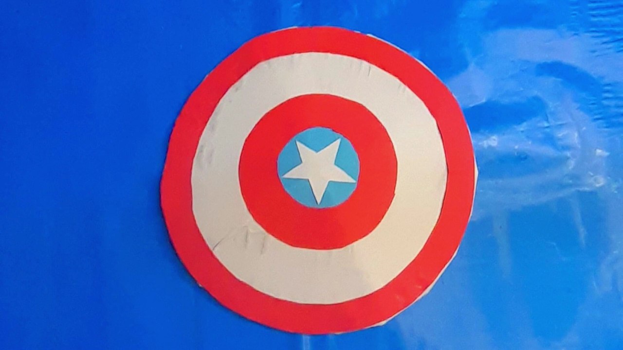 How to Make Captain America’s Shield with Cardboard and Paper | DIY ...