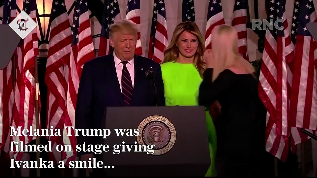 Melania Trump greets Ivanka with an uncomfortable smile - video Dailymotion