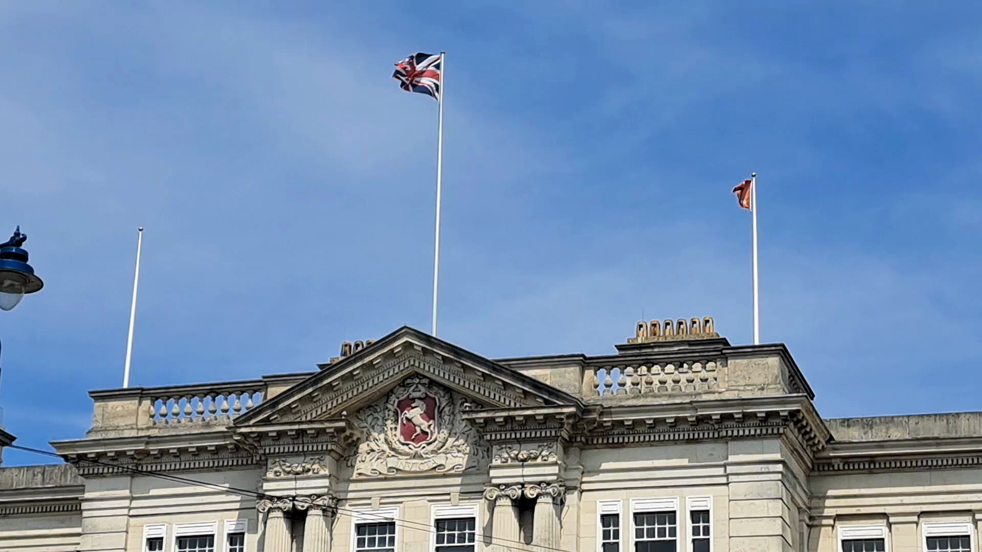 Flags flying at County Hall in Maidstone