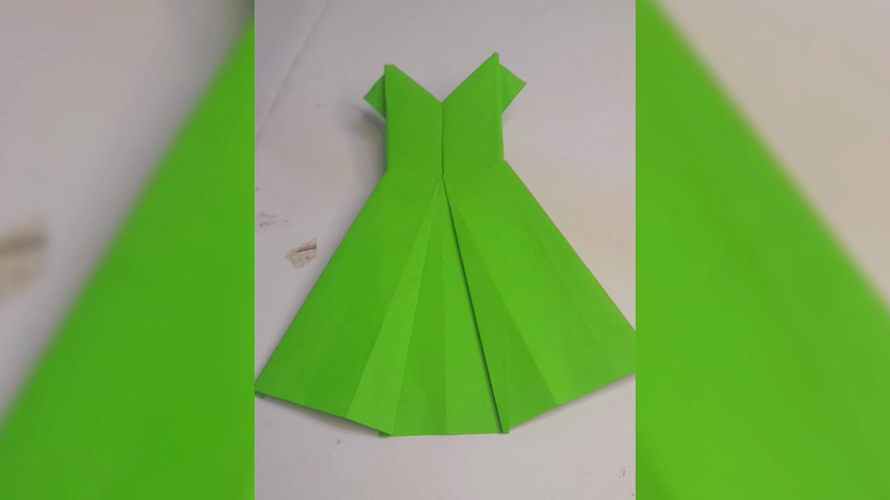How to Make an Origami Dress (Variation 2) | Stylish Paper Dress ...
