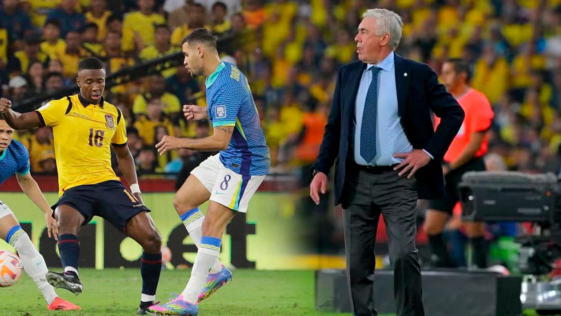 Ancelotti se queja del césped tras el empate en su primer partido dirigiendo la selección de ...