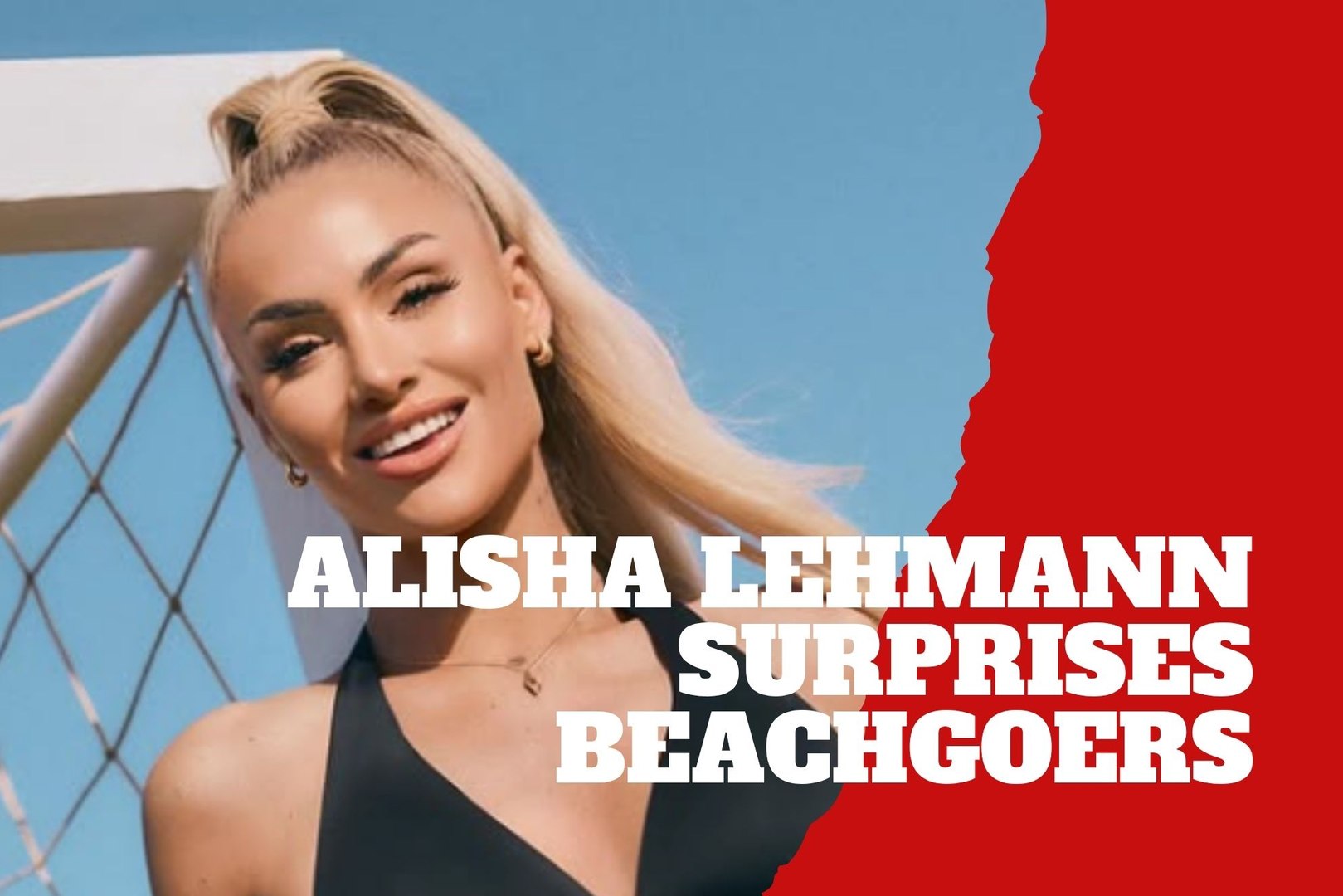 Soccer?s most beautiful player shows off to beachgoers part of her ...