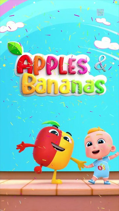 Apples And Bananas Kids Song, Preschool Nursery Rhymes, Kids ...