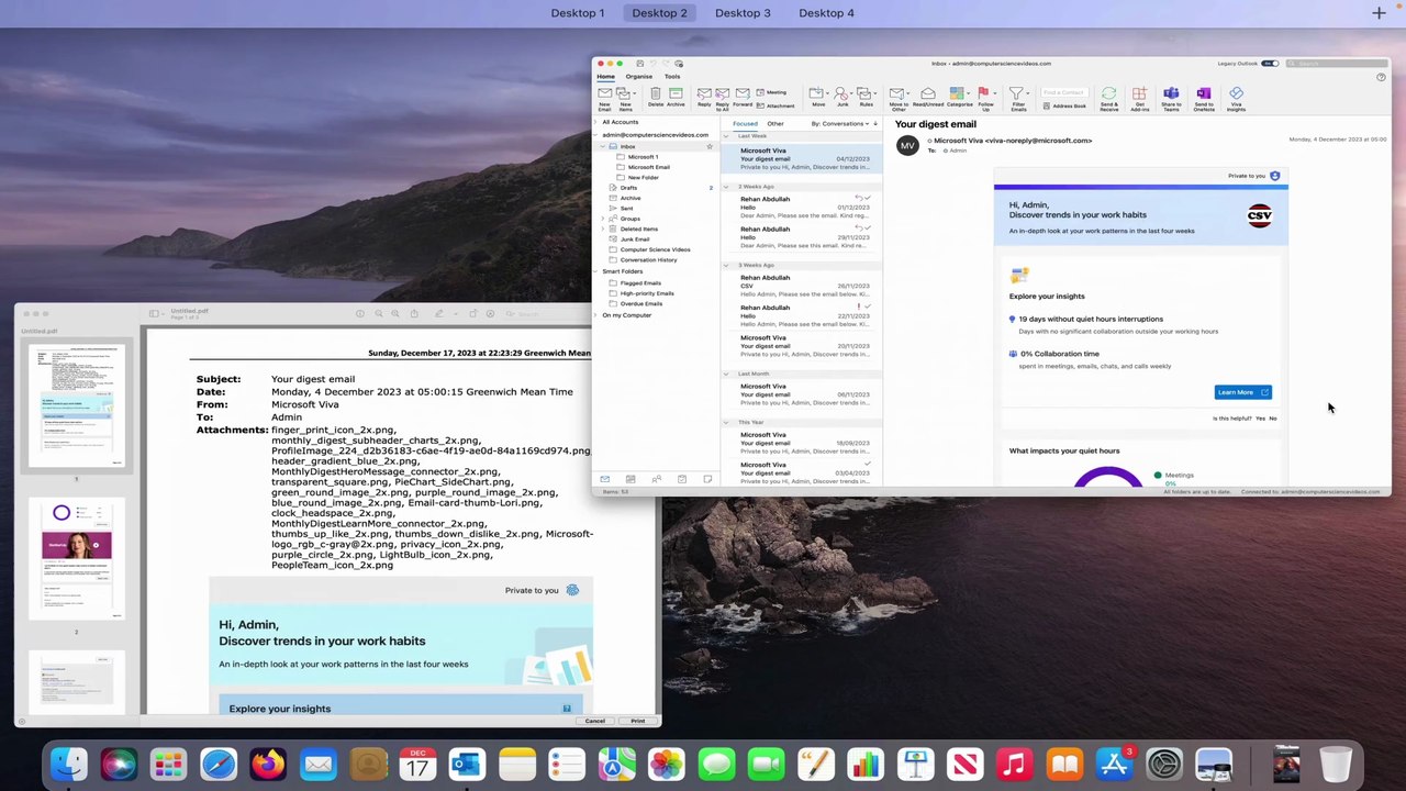How to OPEN an Email in Preview on Microsoft Outlook Using a Mac ...