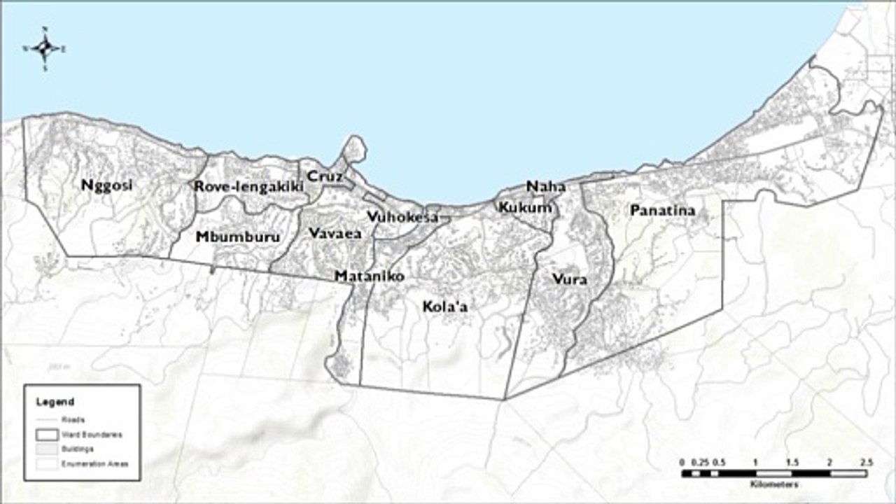 Map of Honiara City. Peta Kota Honiara. Honiara City Map. Map of City ...