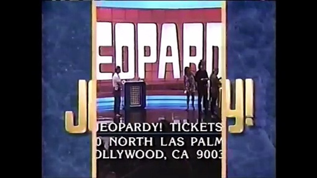 Jeopardy! ticket plug, 12/13/91 - video Dailymotion