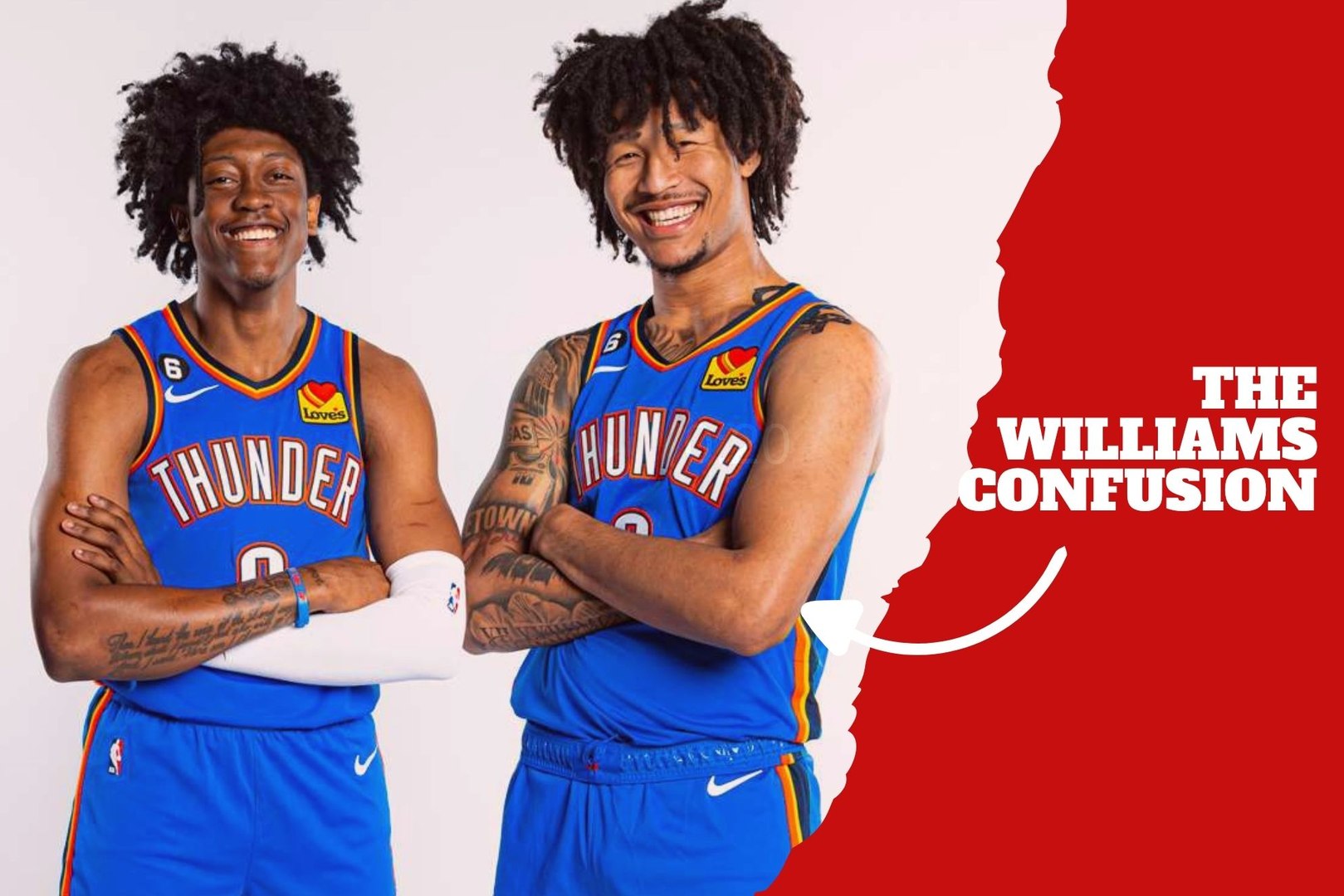 Jaylin Williams was confused with teammate Jalen Williams...since ...